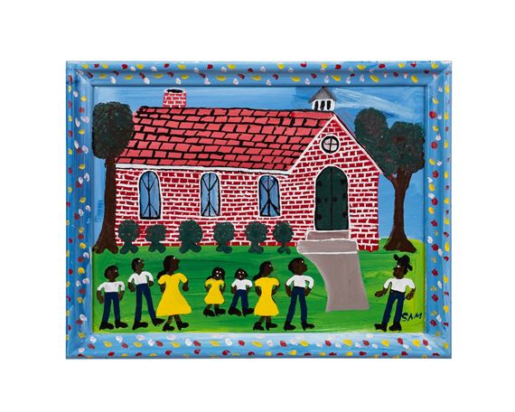 Sam McMillan | Red Brick Church | MutualArt