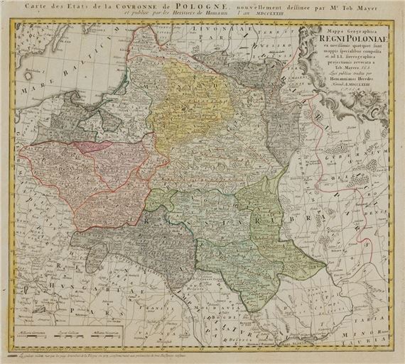 Tobias Mayer | MAPPA GEOGRAPHICA REGNI POLONIAE (1773) | MutualArt