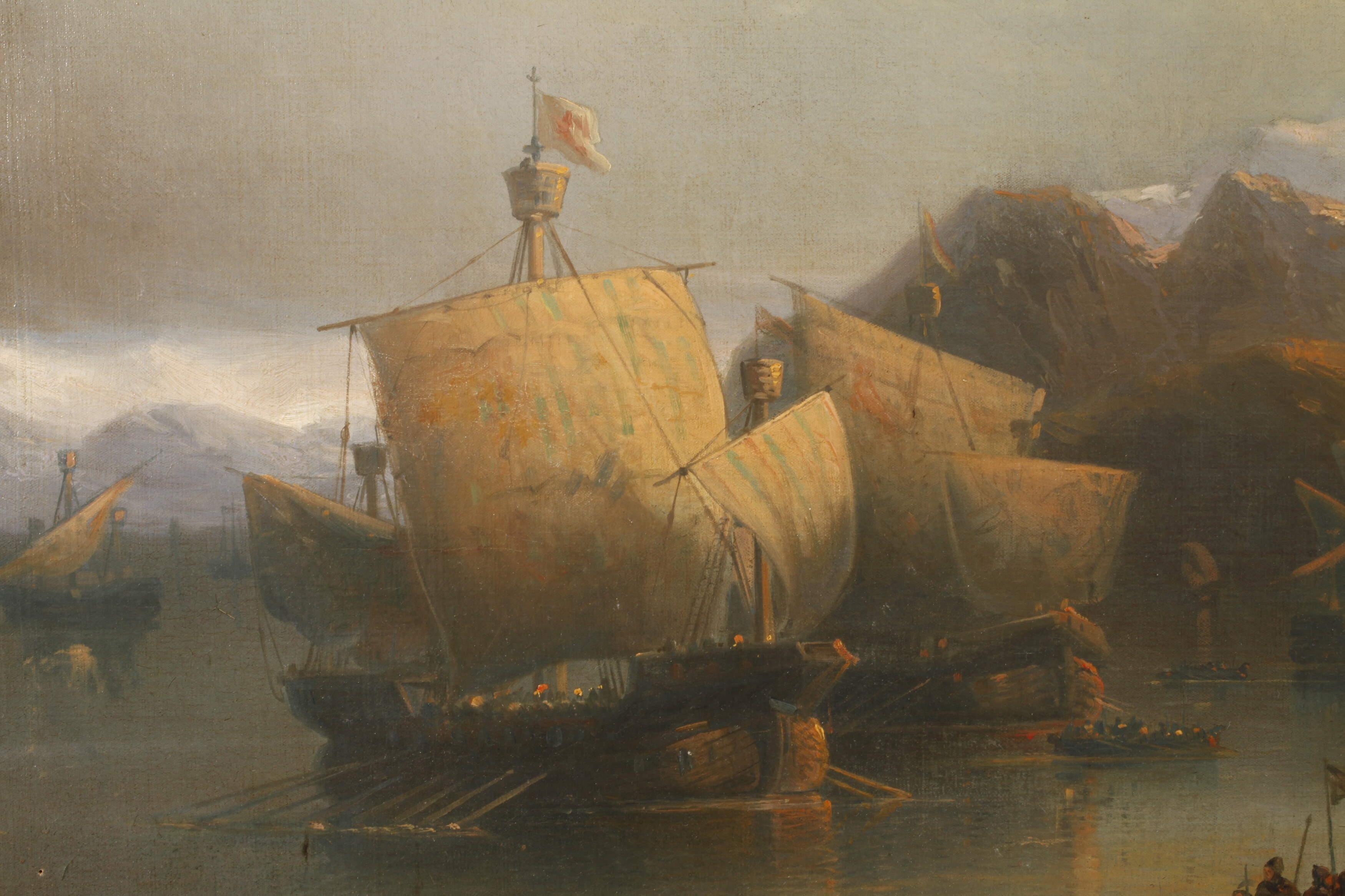Johann Adolph Rust | Marine, heroische nordische Landschaft mit ...