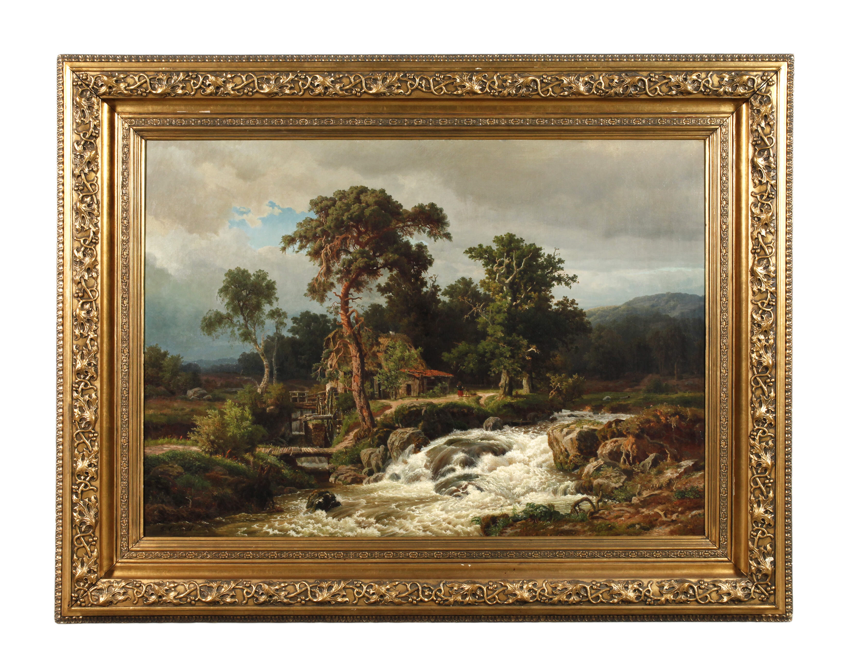 Carl Gustav Rodde | Mühle am Gebirgsbach (1880) | MutualArt