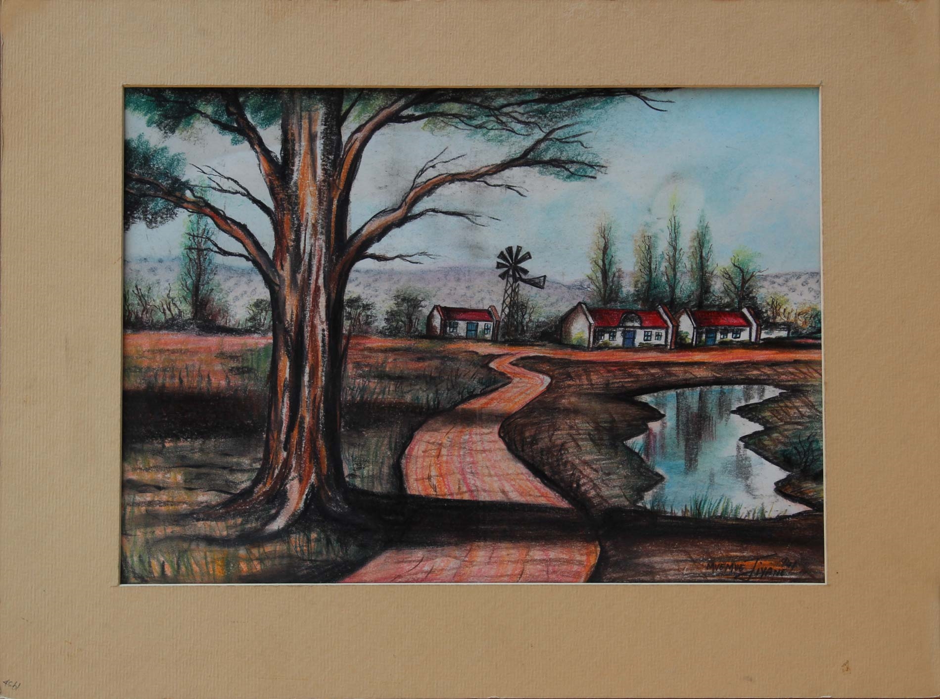 Mvemve Jiyane | Rural Farm Landscape (1994) | MutualArt