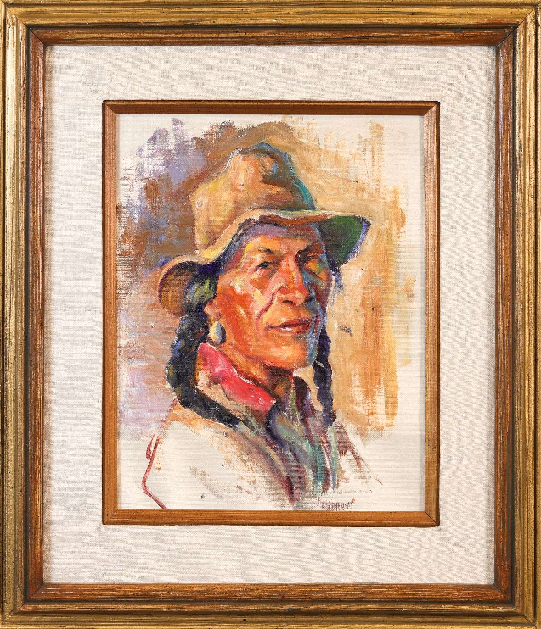 Nicholas de Grandmaison | PORTRAIT WITH HAT | MutualArt