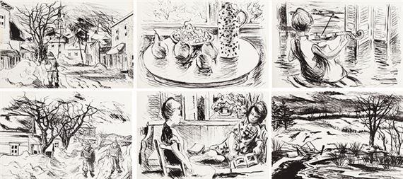 Henri Leopold Masson | Six Lithographs | MutualArt