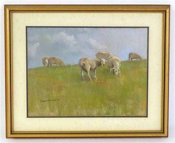 Douglas Edwards | Sheep grazing | MutualArt