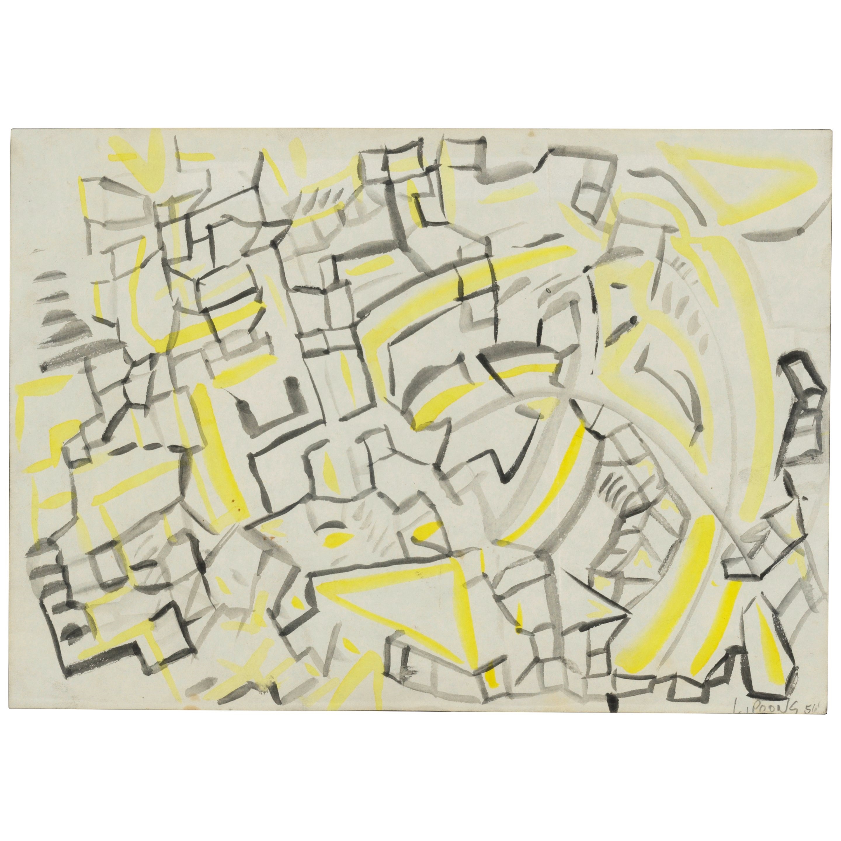 Larry Poons | Unititled (1956) | MutualArt