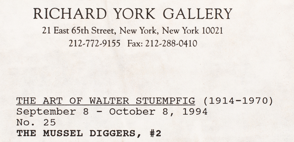 Walter Stuempfig | The Mussell Diggers No. 2 | MutualArt