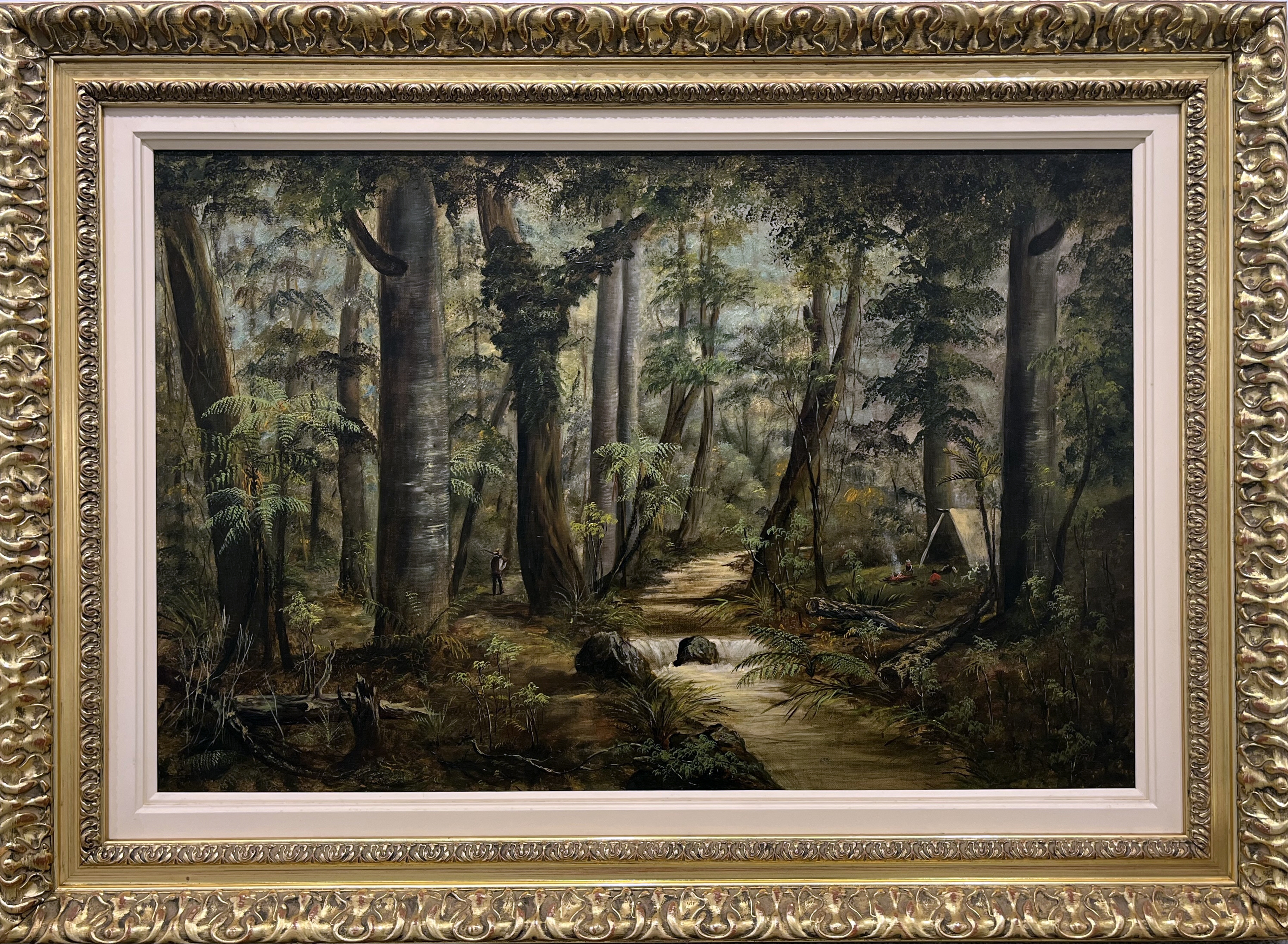 Thomas Reginald Attwood | Kauri Forest with Camp Site | MutualArt