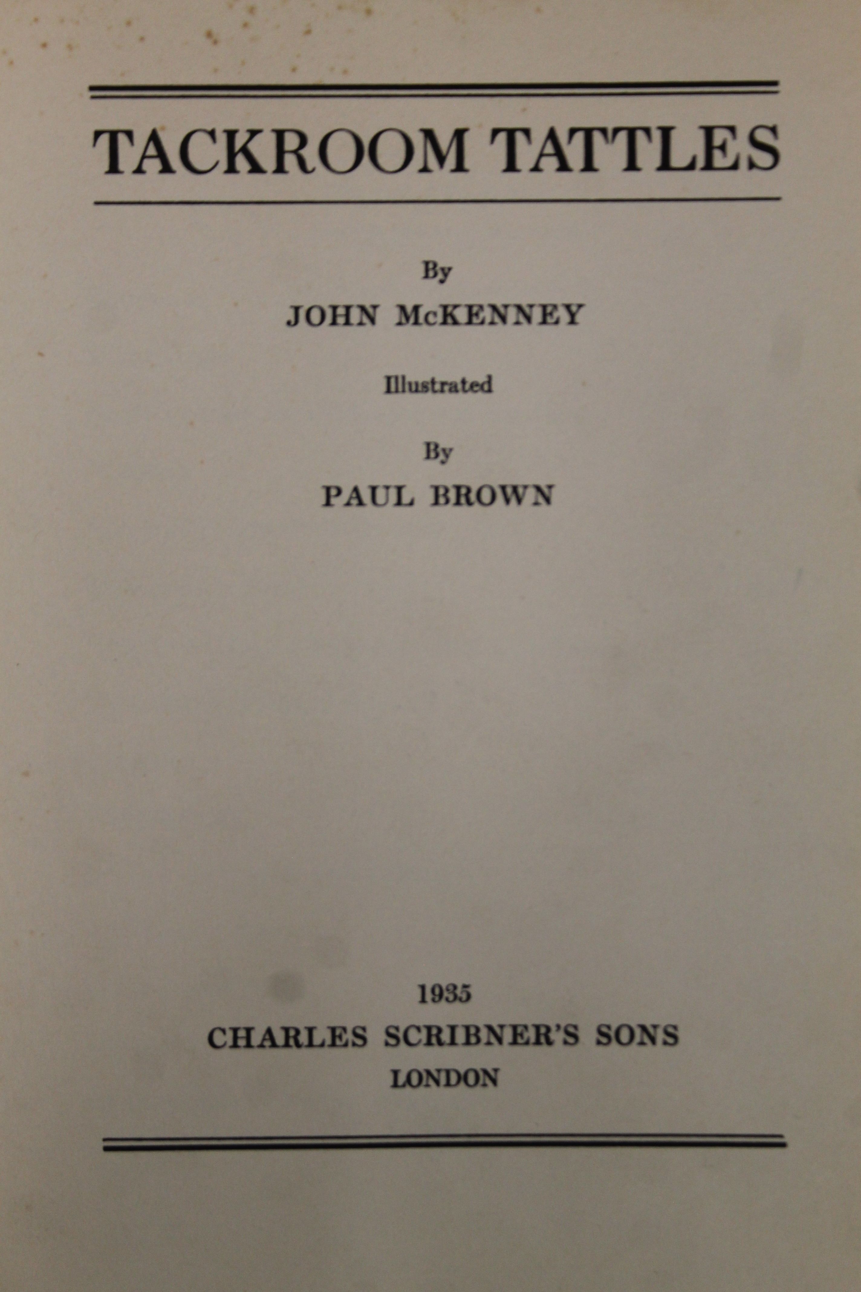 Paul Brown | Tackroom Tattles (1935) | MutualArt