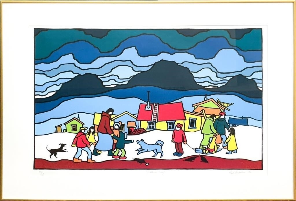 Ted Harrison | Northern Sky (1980) | MutualArt