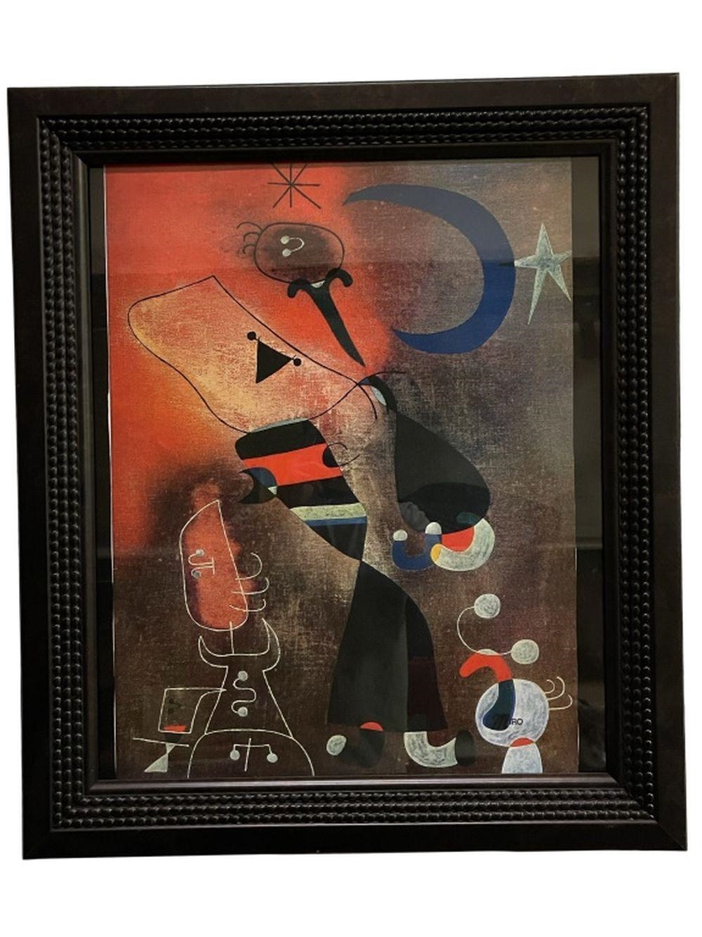Joan Miró | Women and Bird in the Moonlight | MutualArt