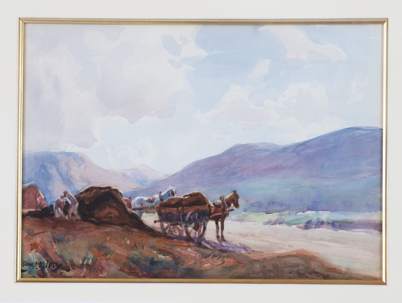 Frank McKelvey | Loading the Turf Cart, Belfast | MutualArt