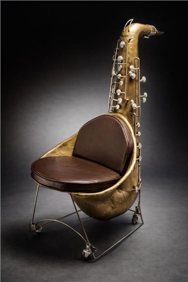 Alain Aparicio | Saxophone-Shaped Art Furniture Chair | MutualArt