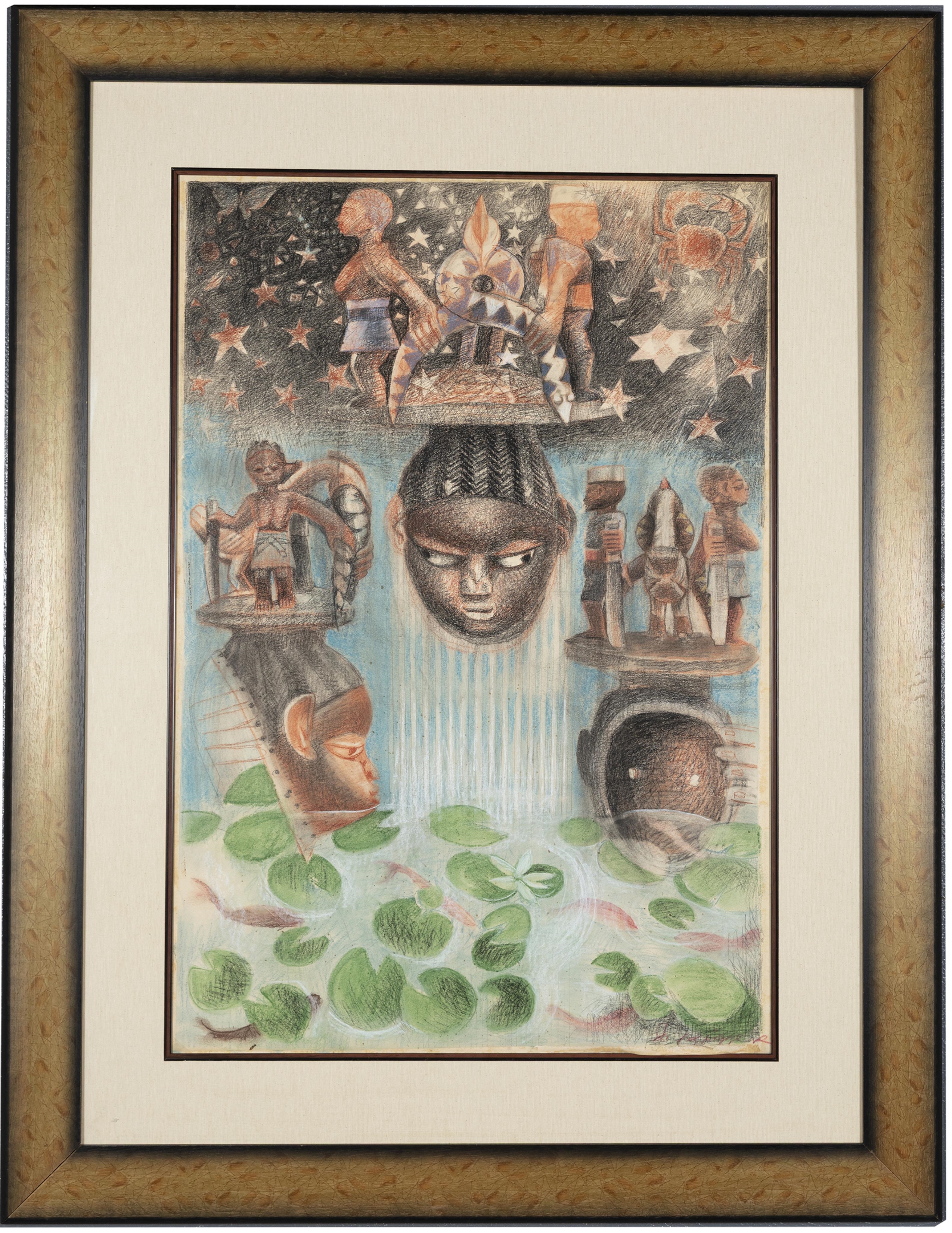 John Biggers | Homage to Gelede (1980) | MutualArt
