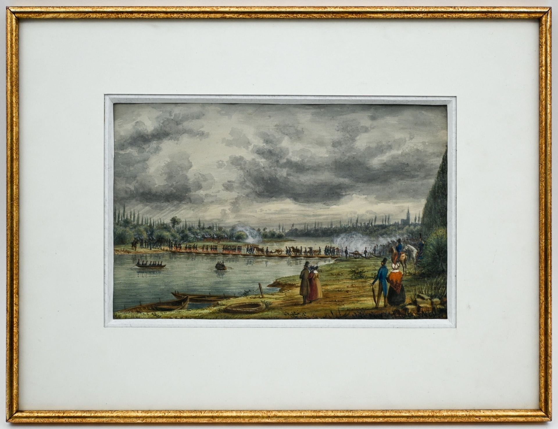 French School, 18th Century | Battle of Arcole Bridge (18th Century ...