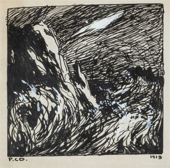 Pierre Combet-Descombes | The cliff (1919) | MutualArt