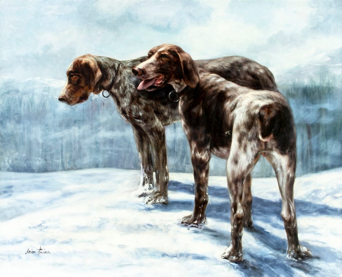 Leon Frias | Pointer Dogs | MutualArt