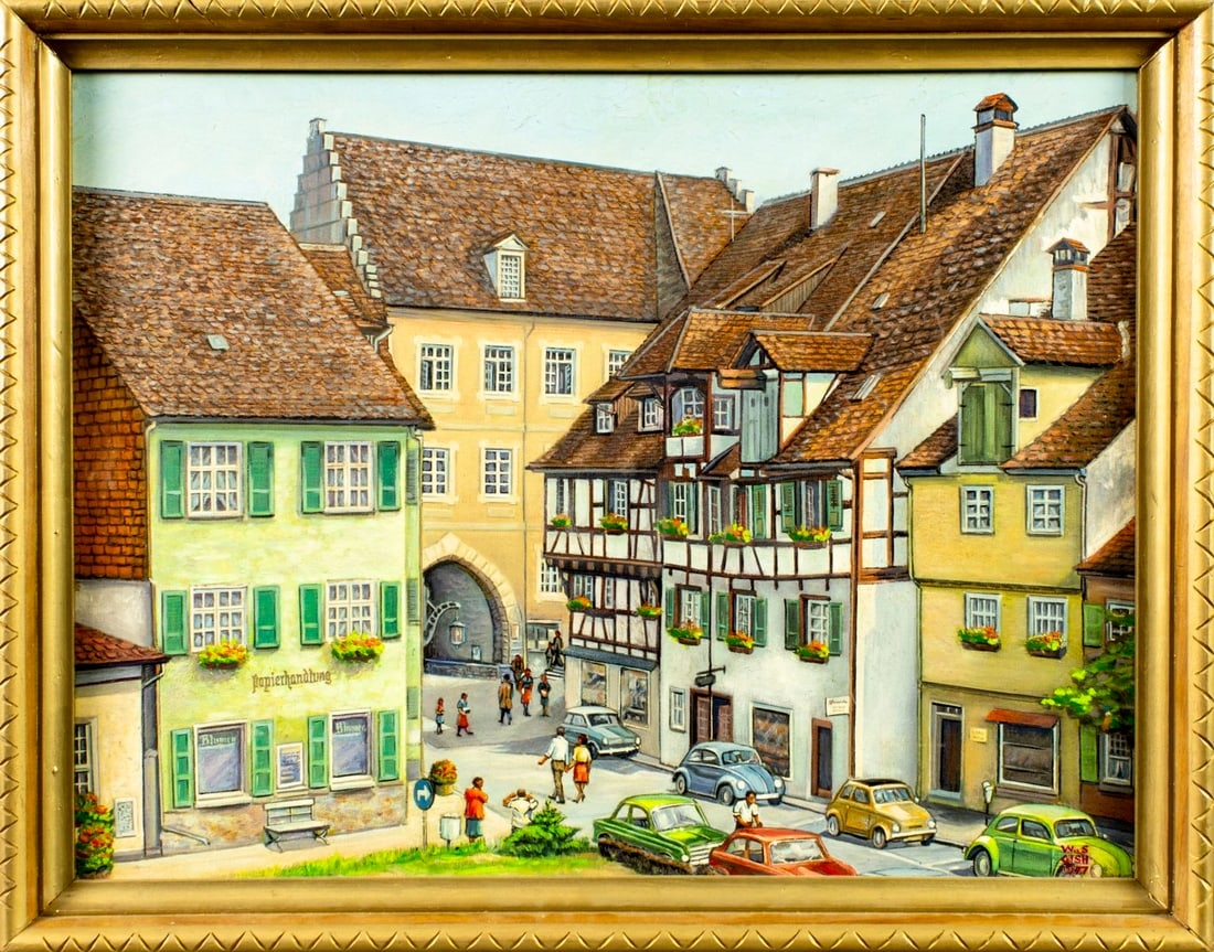 William Gisch | German Cityscape (1977) | MutualArt