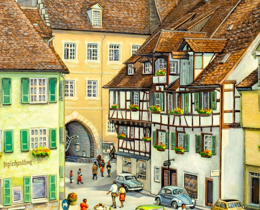 William Gisch | German Cityscape (1977) | MutualArt