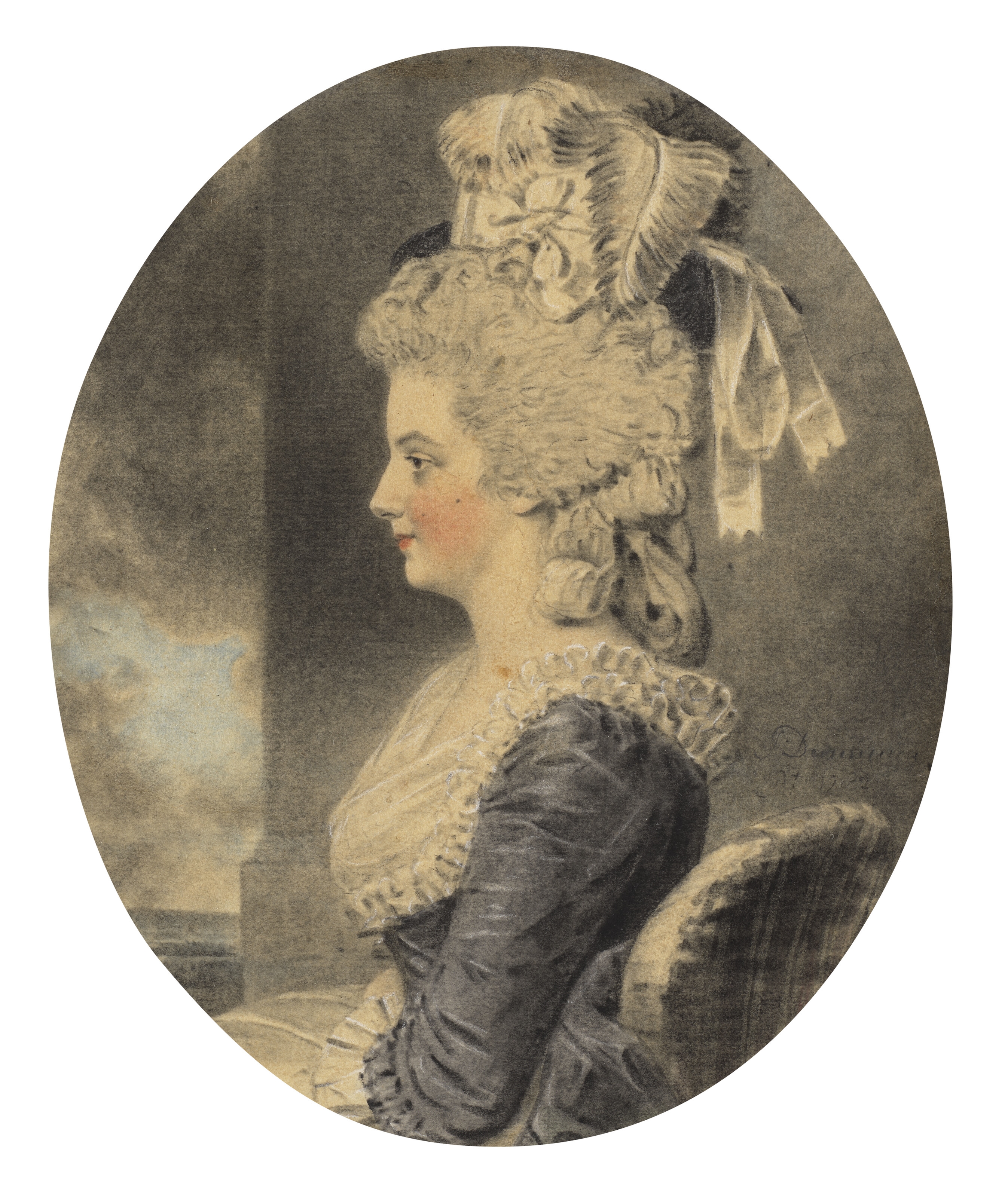 John Downman | Portrait of Eliza Pulleine, daughter of Henry Pulleine ...