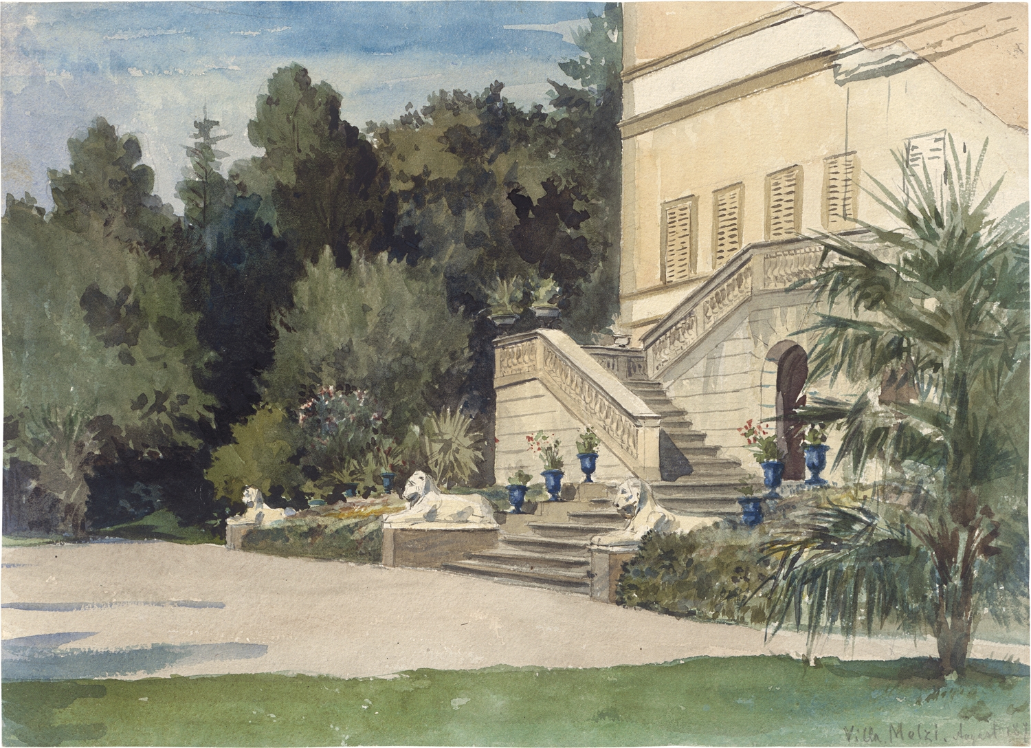Franz Leo Ruben | Die Villa Melzi in Bellagio am Comer See (18) | MutualArt