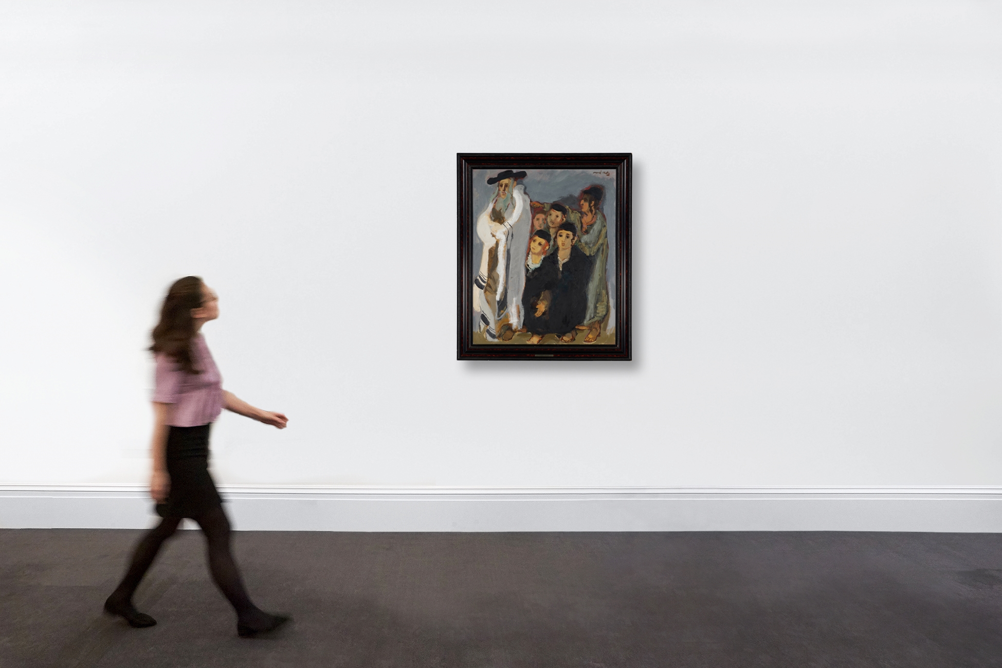 Emmanuel Mané-Katz | Rabbi with Children (1894 - 1962) | MutualArt