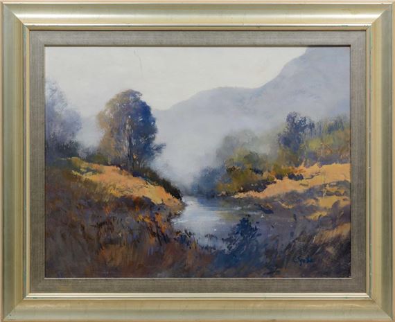 Ruth Squibb | Misty River Landscape | MutualArt