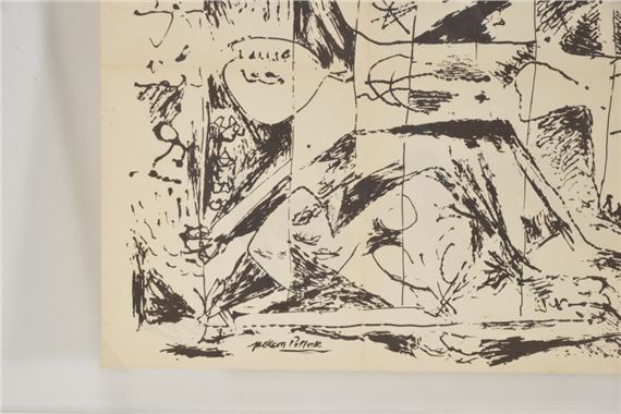 Jackson Pollock | Jackson Pollock exhibition invitation at Betty ...