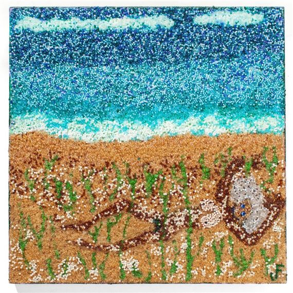 James jimmy Frank | Moclips Beaded Mosaic Artwork (1995) | MutualArt