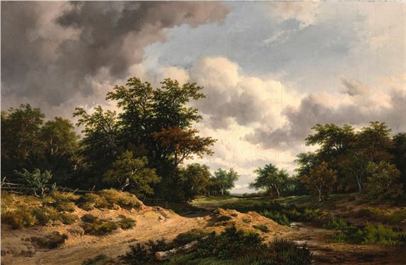 Remigius Adrianus Van Haanen | Landscape by moonlight (1869) | MutualArt