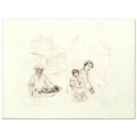 Edna Hibel | Then and Now Limited Edition Lithograph | MutualArt