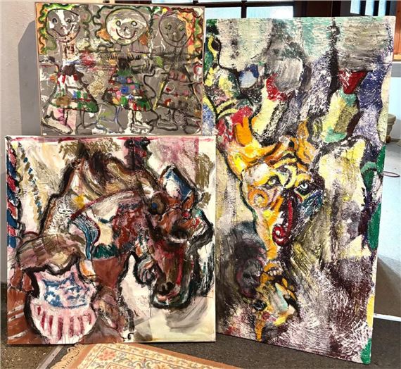 Sydell Pollack | Three Abstract Works | MutualArt