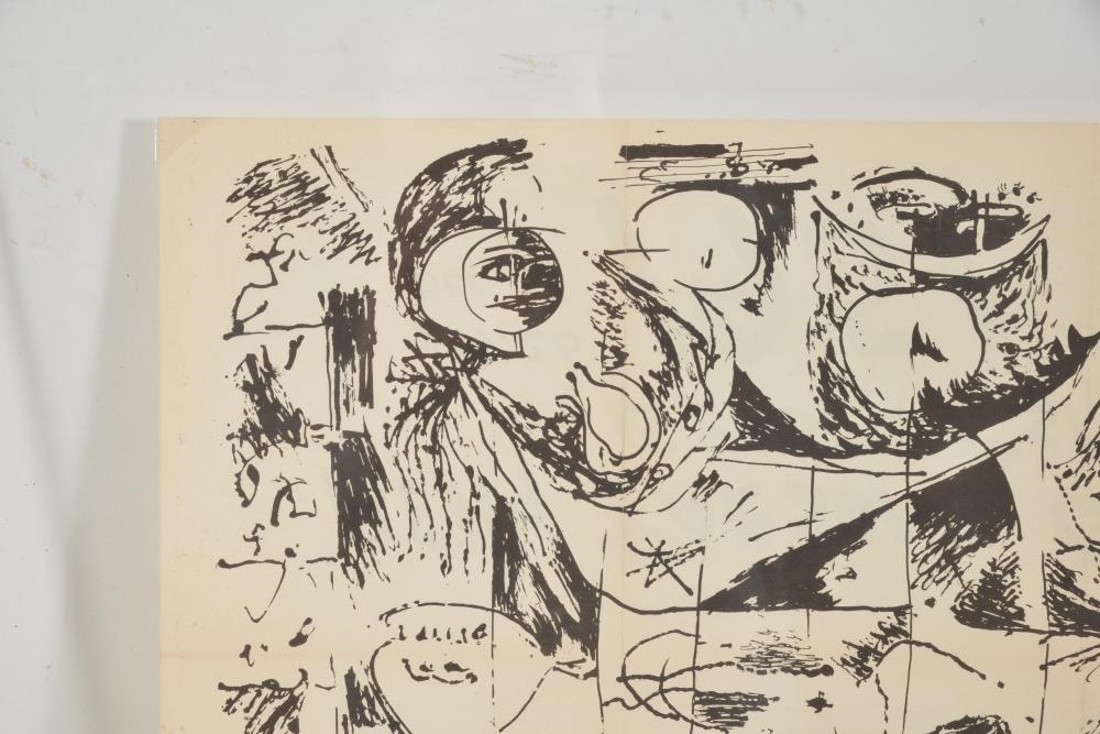 Jackson Pollock | Jackson Pollock exhibition invitation at Betty ...