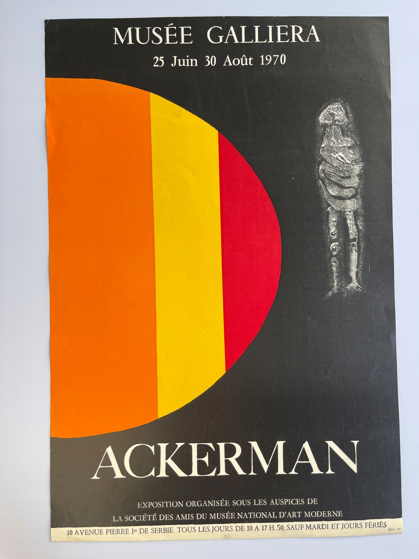 Paul Ackermann | Ackerman exhibition poster from Musée Galliera 1970 ...