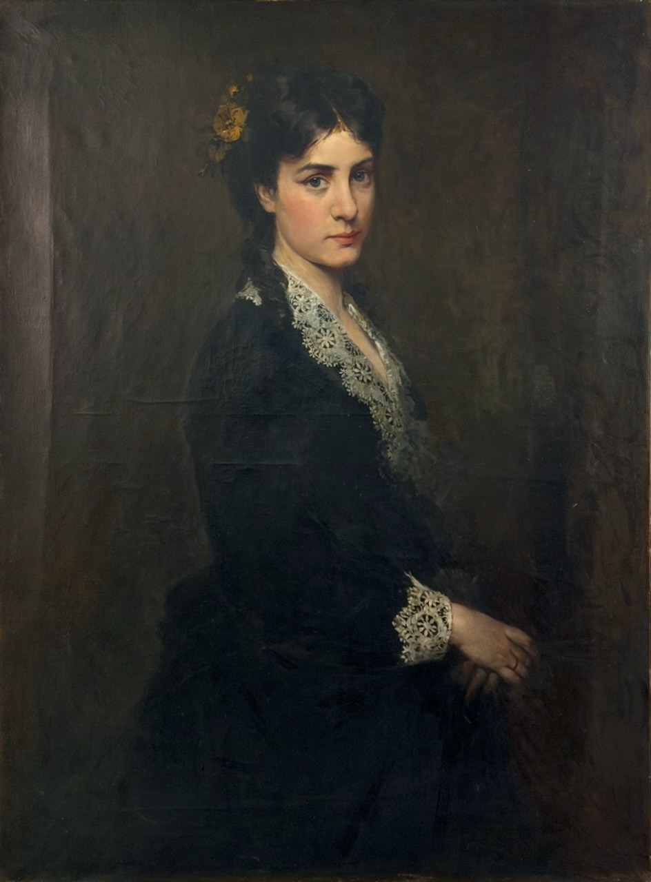 Robert Julius Beyschlag | Portrait of the elder daughter | MutualArt