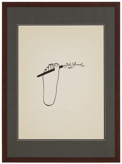 Ray Johnson | Foot (1968) | MutualArt