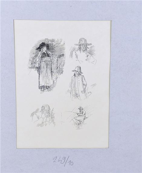 Félicien Rops | Etude de personnages | MutualArt