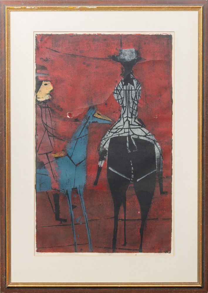 Horst Janssen | Red Rider (1957) | MutualArt