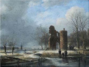 Andreas Schelfhout | 841 Artworks at Auction | MutualArt