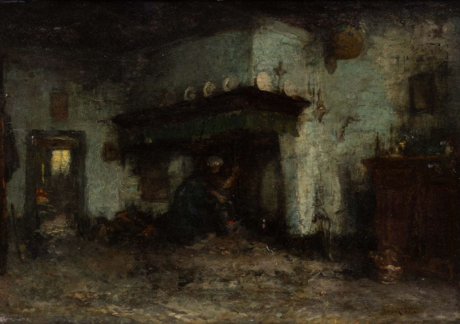 Arthur Henri Christiaan Briët | Boereninterieur te Heeze, Noord-Brabant ...