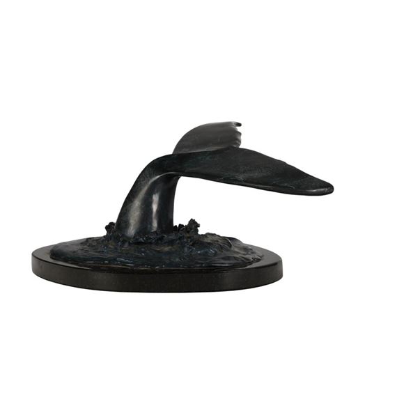 Robert Wyland | Bronze Whale Tail Sculpture (1996) | MutualArt
