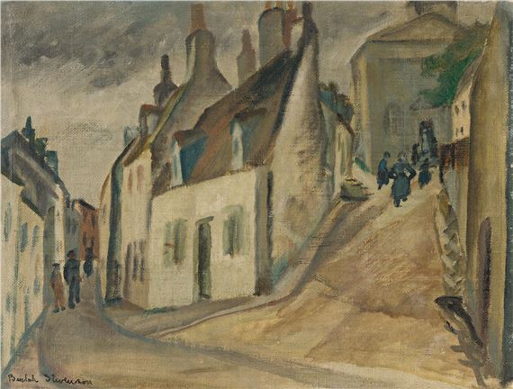 Beulah Stevenson | A Corner Street in Concarneau, Brittany (Circa 1926 ...