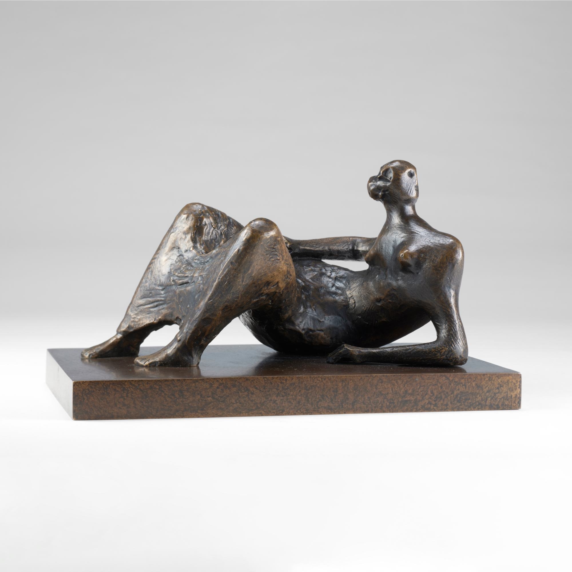 Henry Moore | Maquette for Reclining Figure: Angles | MutualArt