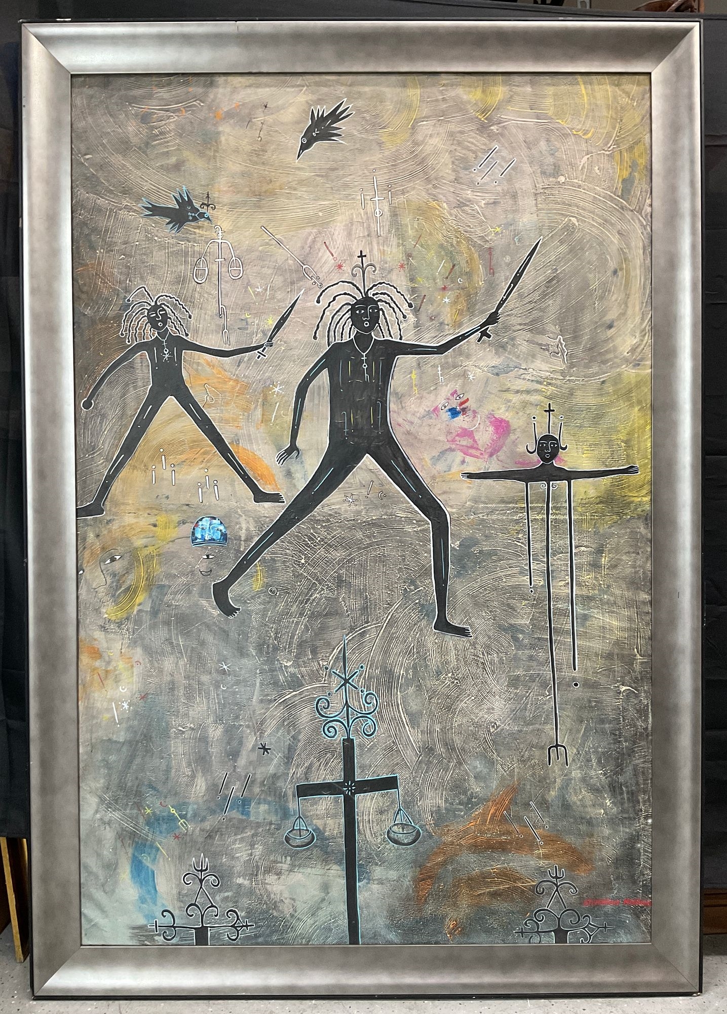 Stivenson Magloire | Swords and symbolic imagery | MutualArt