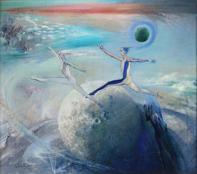 Edmond Delescluze | Symbolic scene with figures | MutualArt