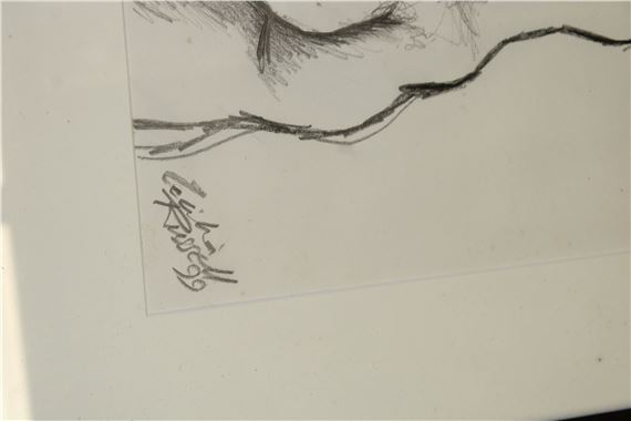 Cecilia Russell Pencil Sketch Of Male Nude Mutualart