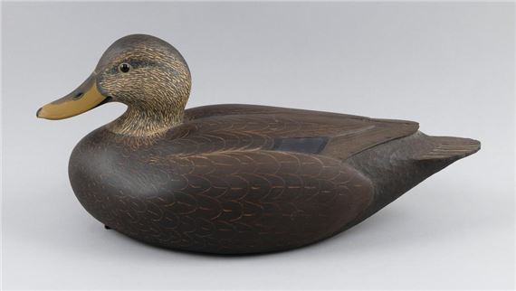 Marty Collins | MARTY COLLINS OVERSIZED BLACK DUCK DECOY (1960) | MutualArt