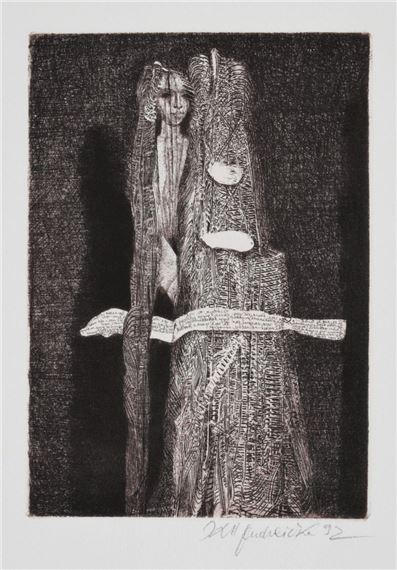 Karol Ondreicka | Tajemná dívka (1992) | MutualArt