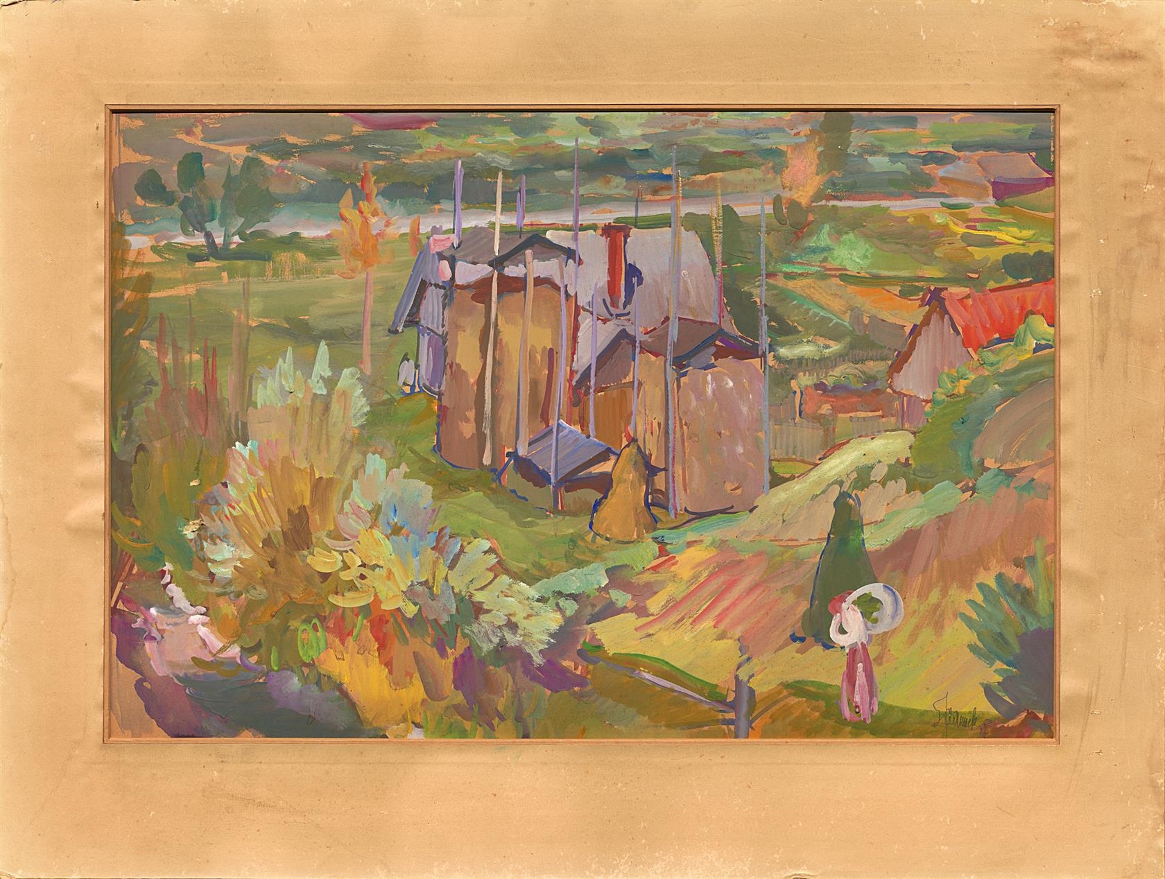 Alfred E. Adamek | Krajina s domy | MutualArt