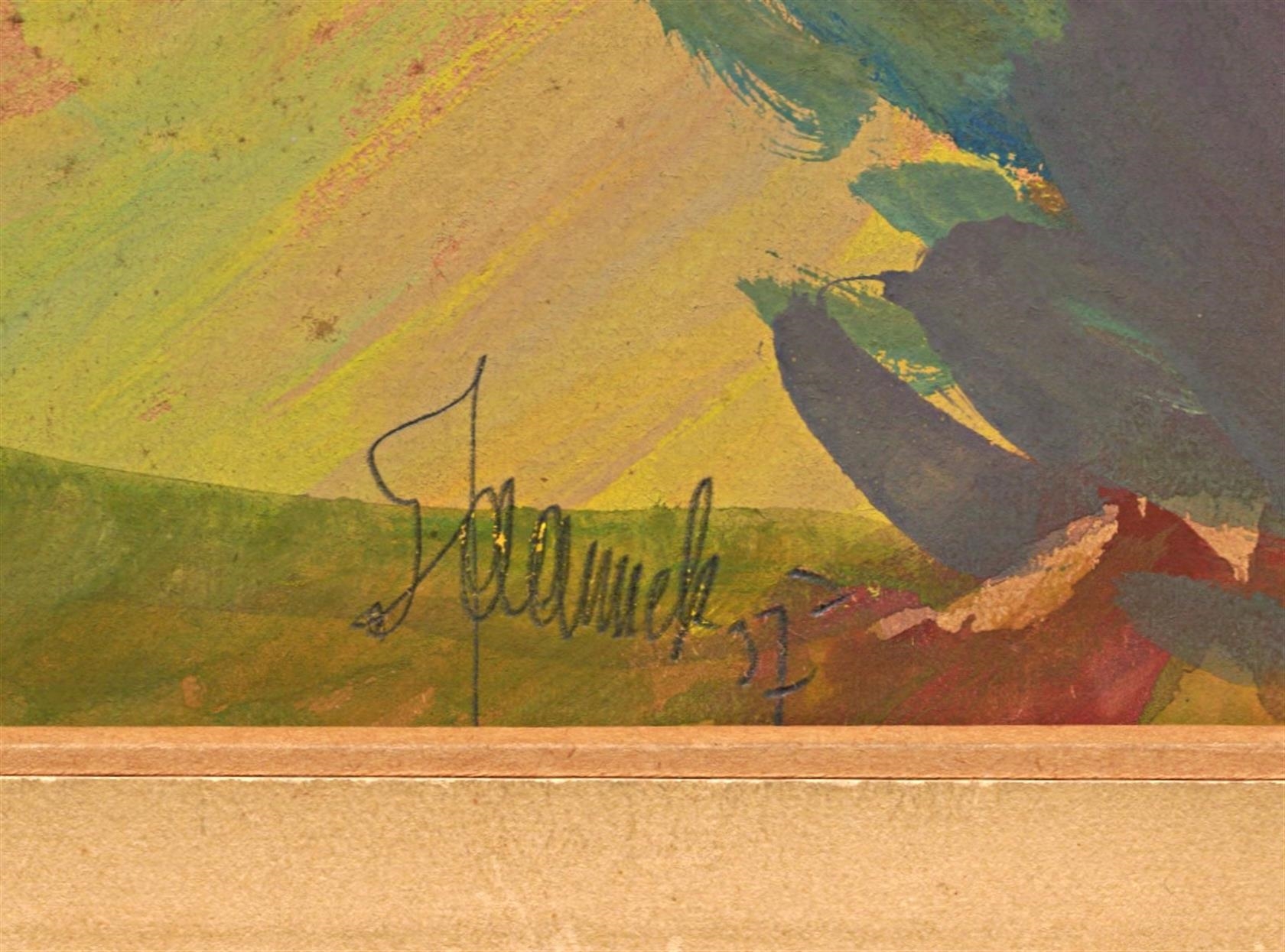 Alfred E. Adamek | Krajina s domy | MutualArt