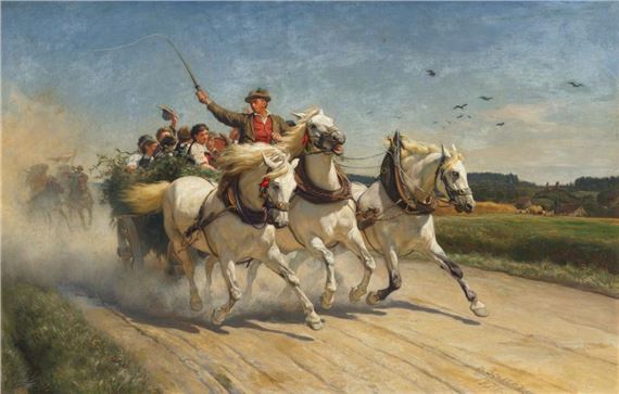 Rudolf Koller | Fröhliche Heimkehr (1874) | MutualArt
